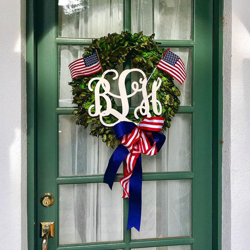 Three Letter Interlocking Wooden Monogram – Frill Seekers Gifts