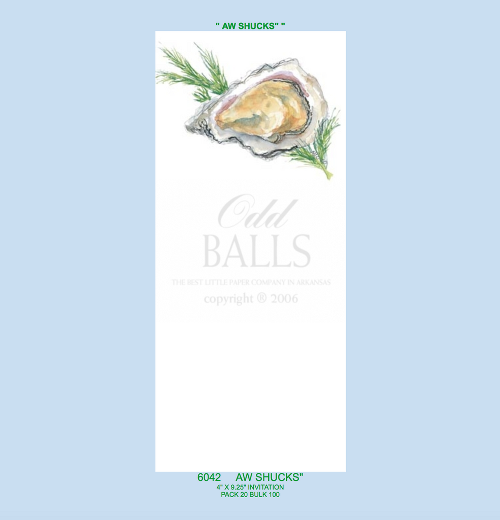 "Aw Shucks" Oyster Party Invitation – Frill Seekers Gifts